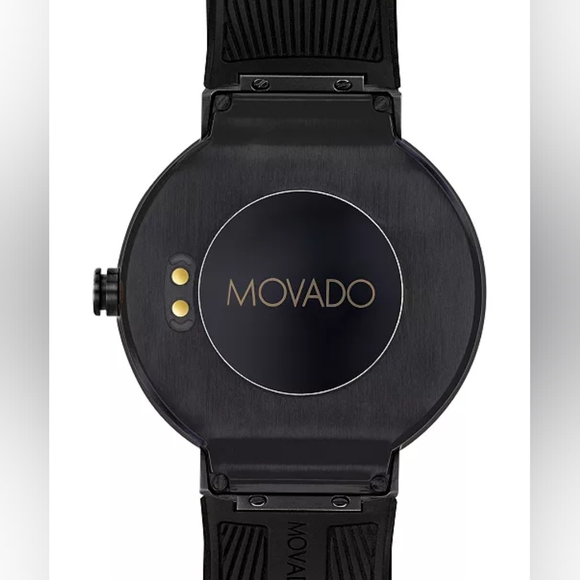 Movado | Accessories | Movado Connect Black Silicone Strap Smart Watch ...